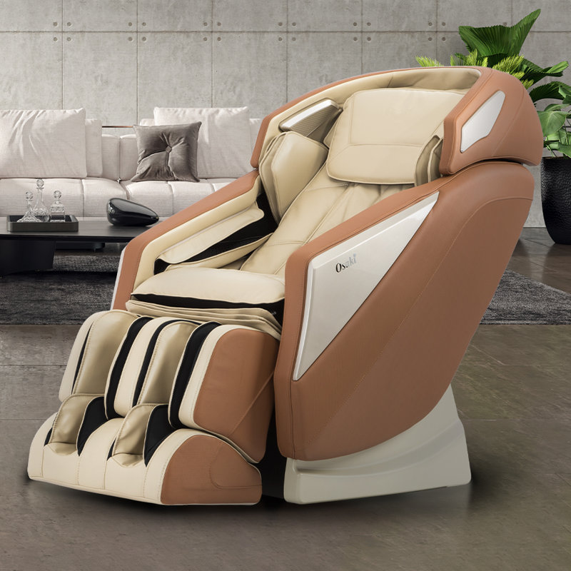Osaki brown faux leather reclining massage chair store